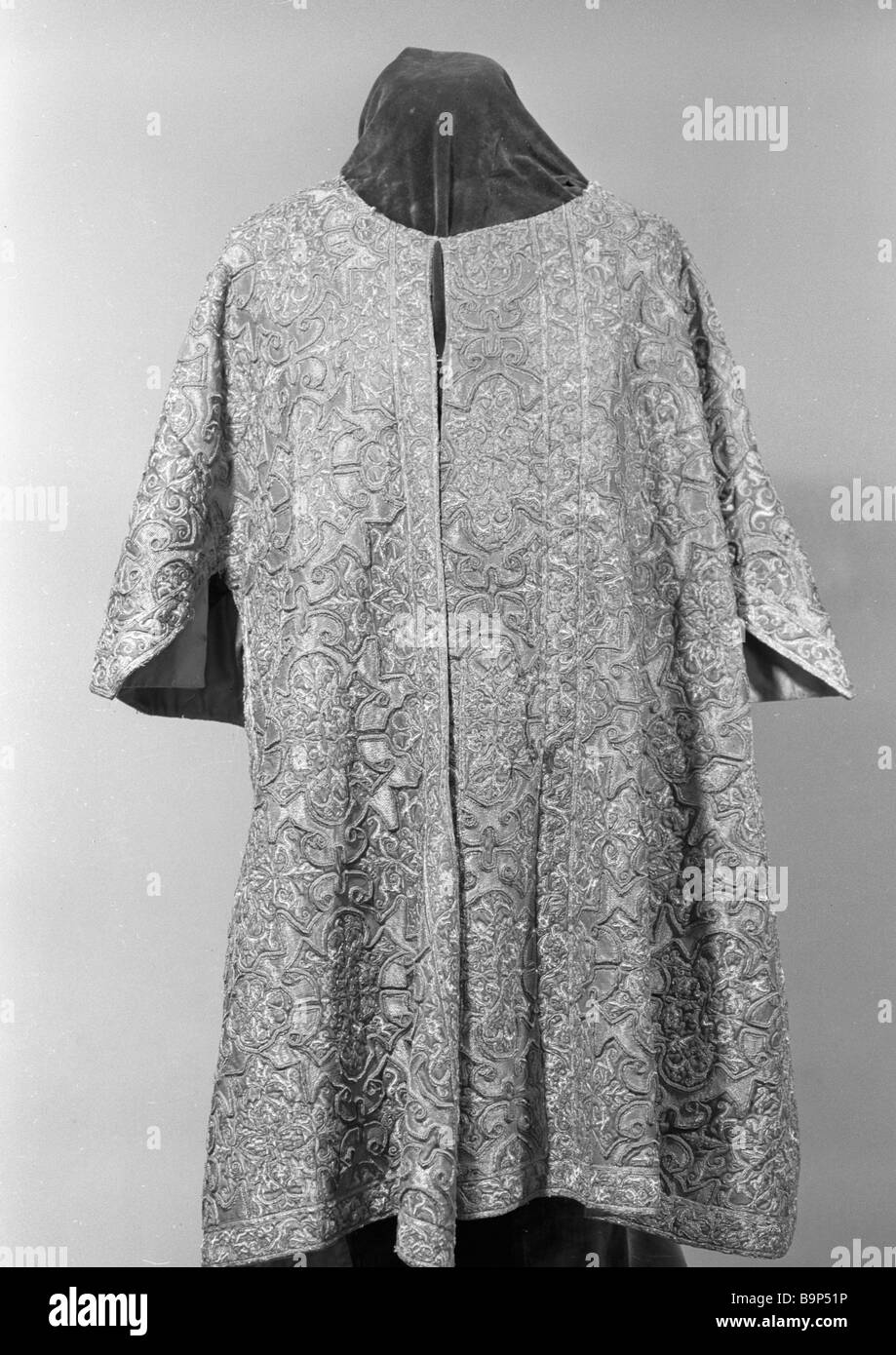A short cloak worn over an armor at the Armory of the Moscow Kremlin ...