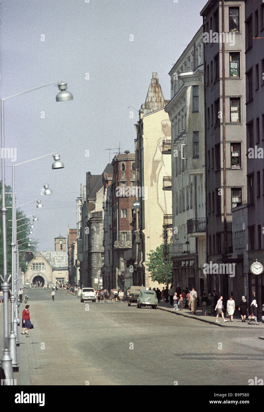The Leninsky Prospekt in Vyborg Stock Photo - Alamy