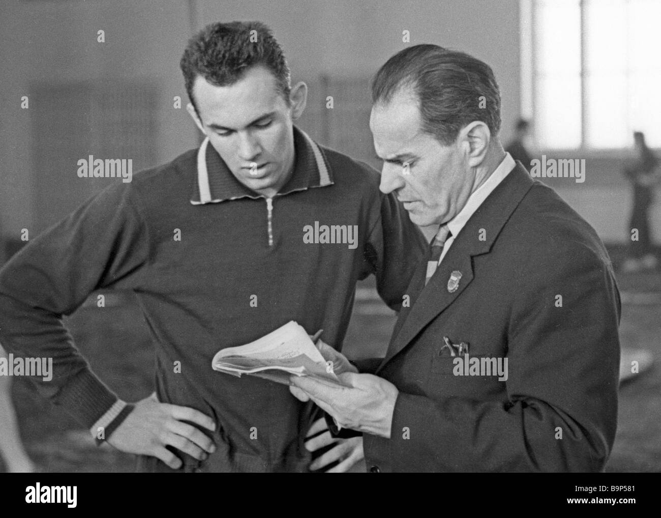 Valery Brumel left world and Olympic champion in the high jump talking ...