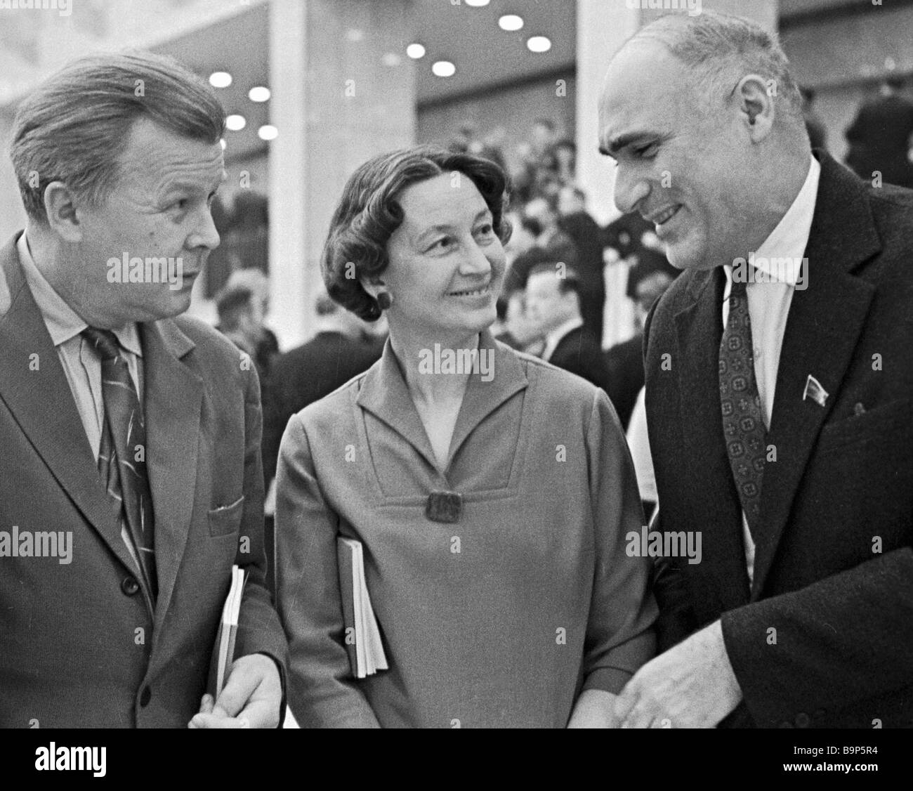 Left to right delegates to the 22nd Soviet Communist Party Congress ...