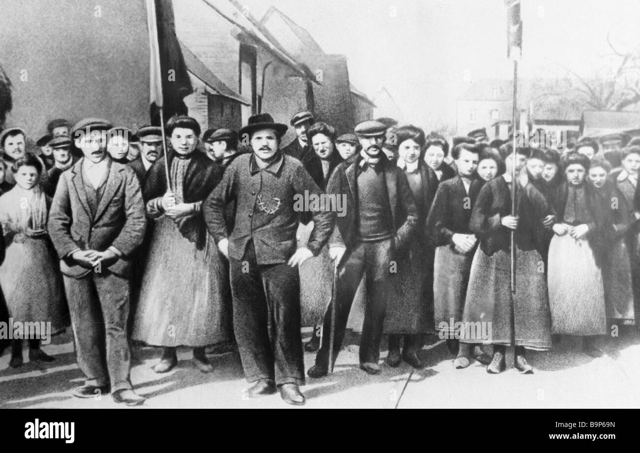 French workers on strike Stock Photo - Alamy