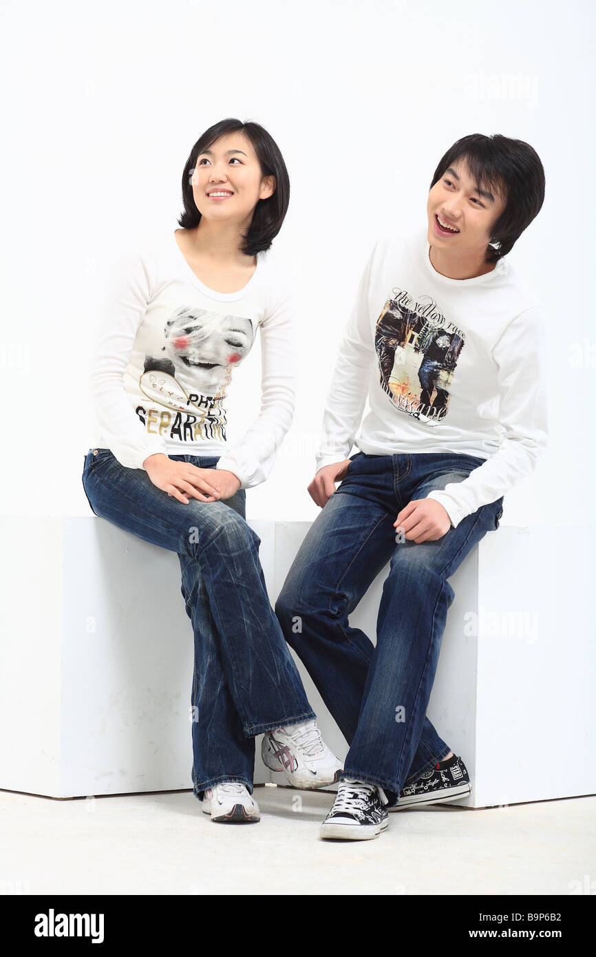 Everyday Life of Young Couple Stock Photo - Alamy