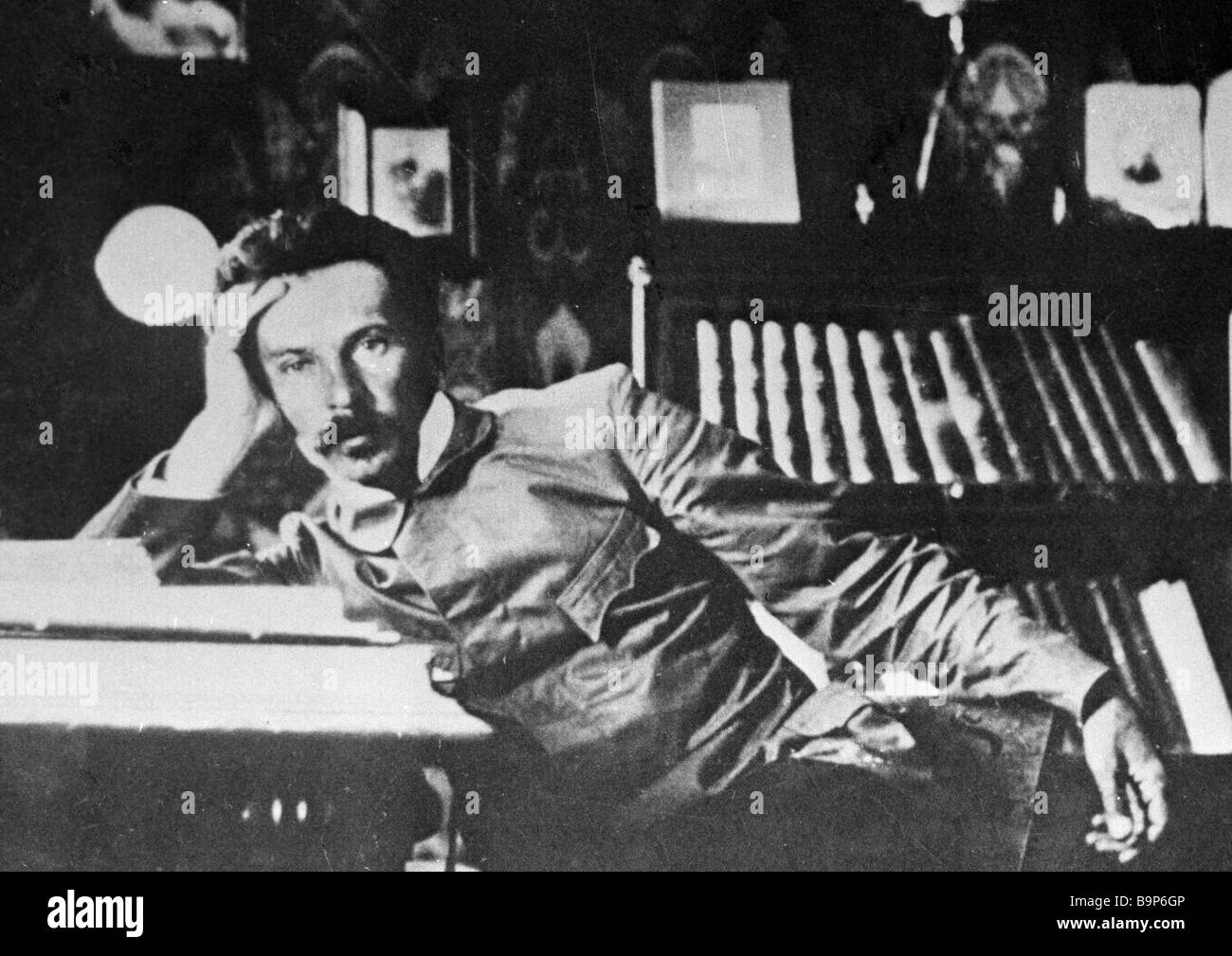 Lieutenant Shmidt in his study Stock Photo - Alamy