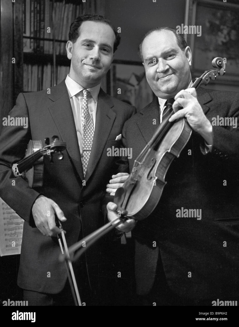 David Oistrakh right violinist and professor at Moscow music ...