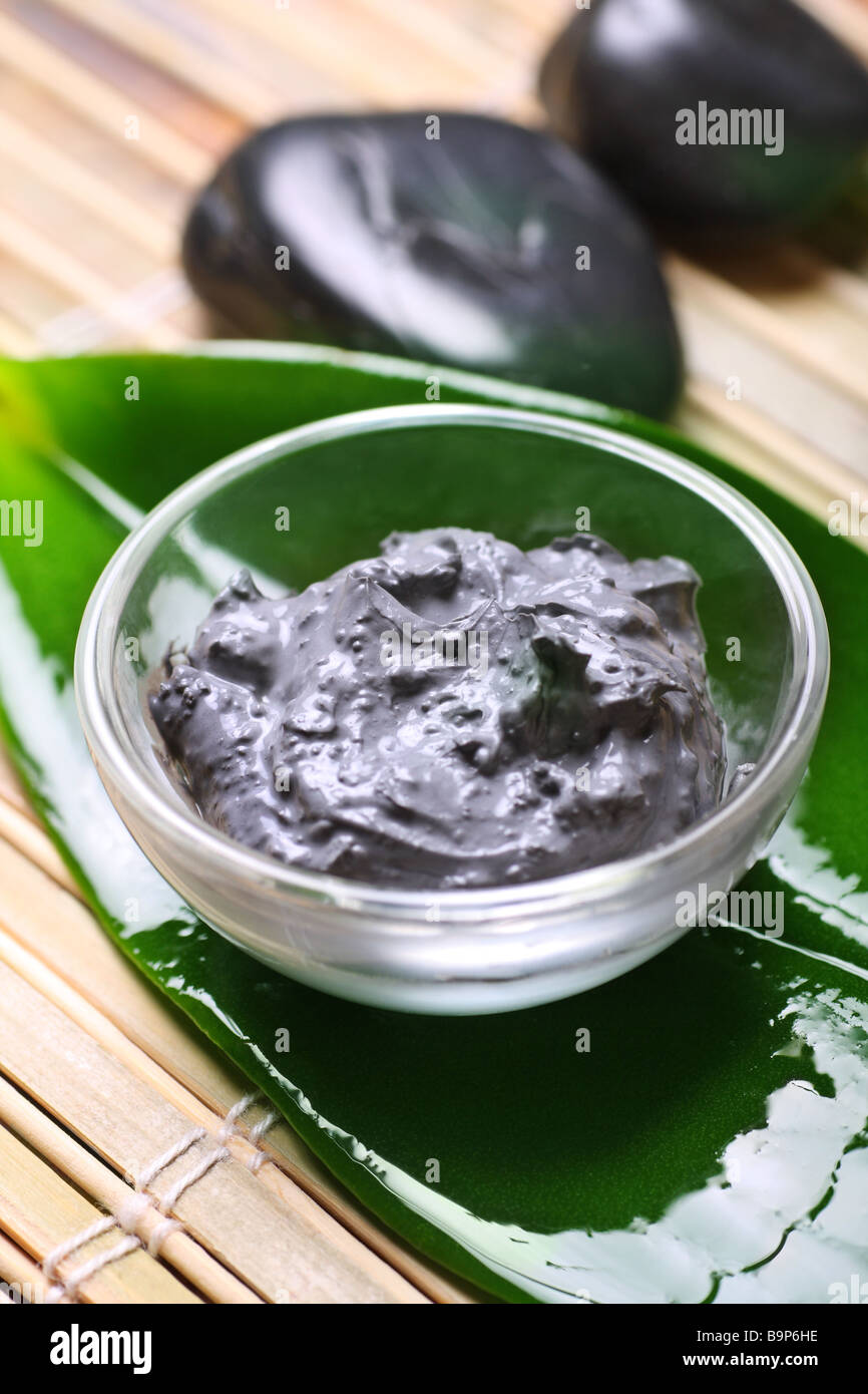 dead sea mud face mask beauty care Stock Photo - Alamy