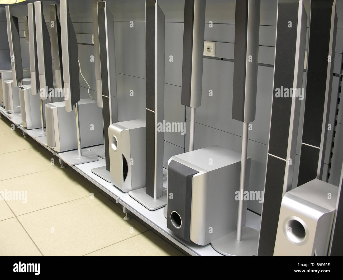 sound system in shop Stock Photo - Alamy