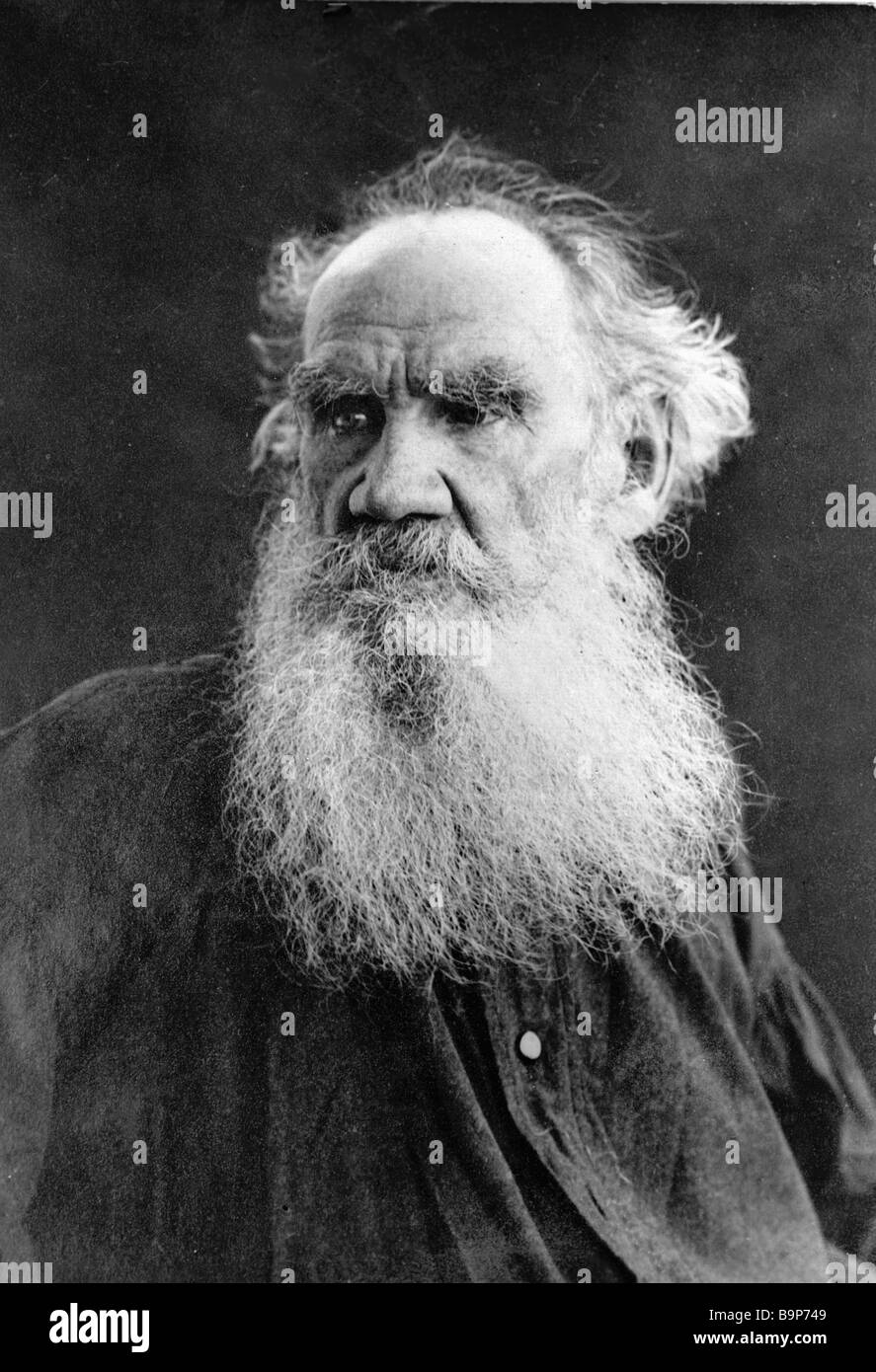 Leo Tolstoy classic Russian writer Stock Photo - Alamy