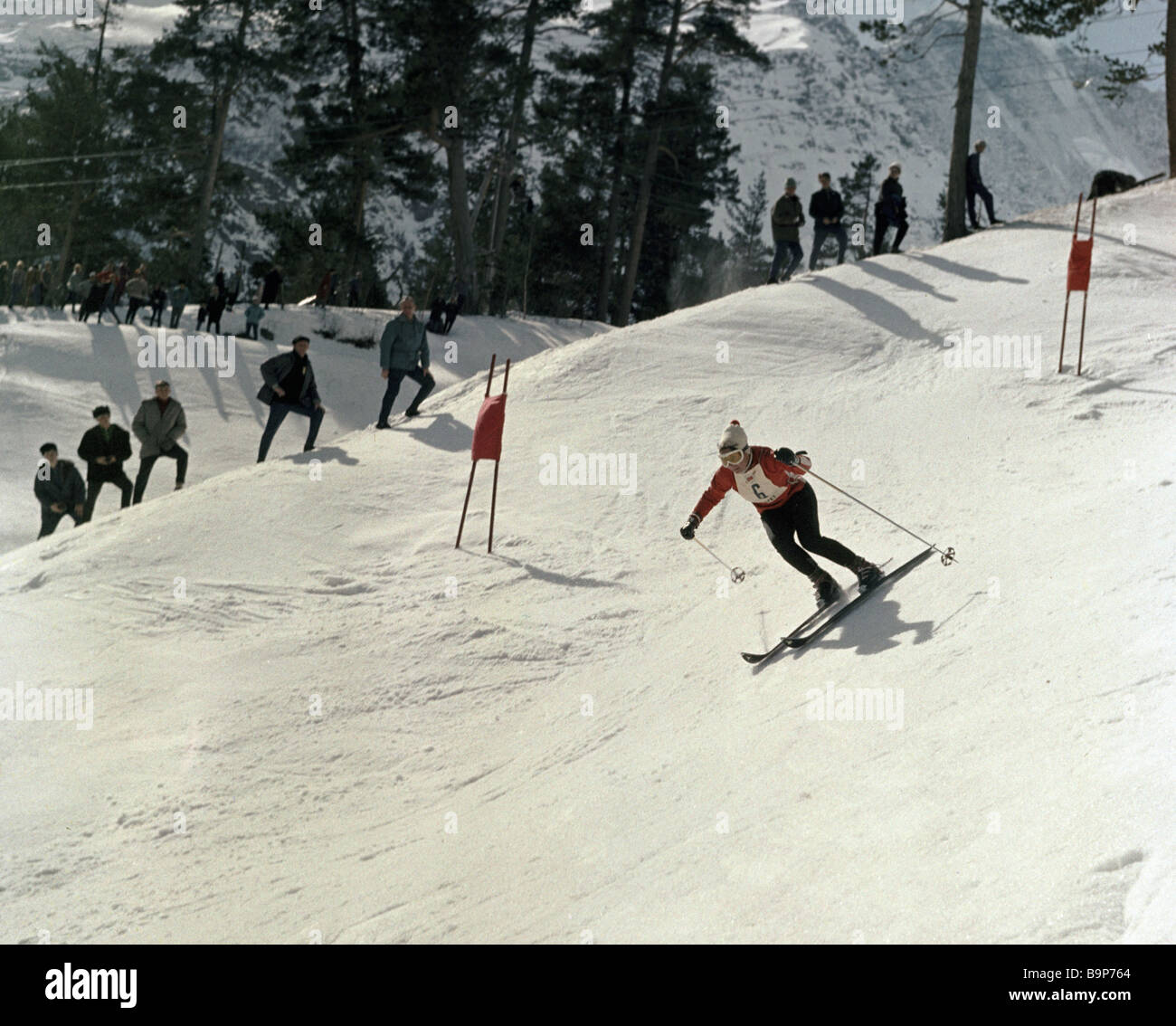 Skiing Cheget Mountain Stock Photo - Alamy