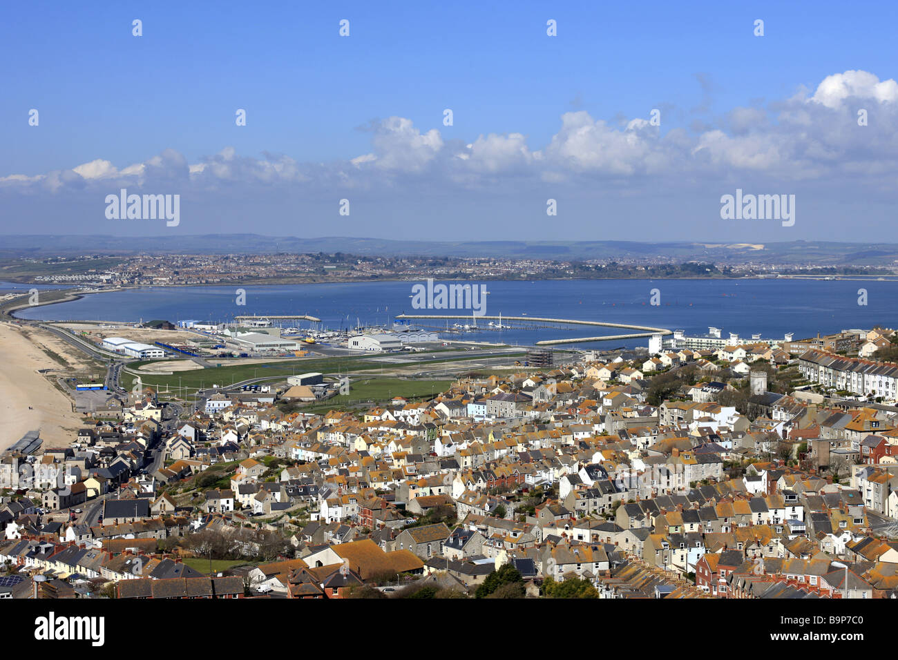 Portland harbour aerial hi-res stock photography and images - Alamy