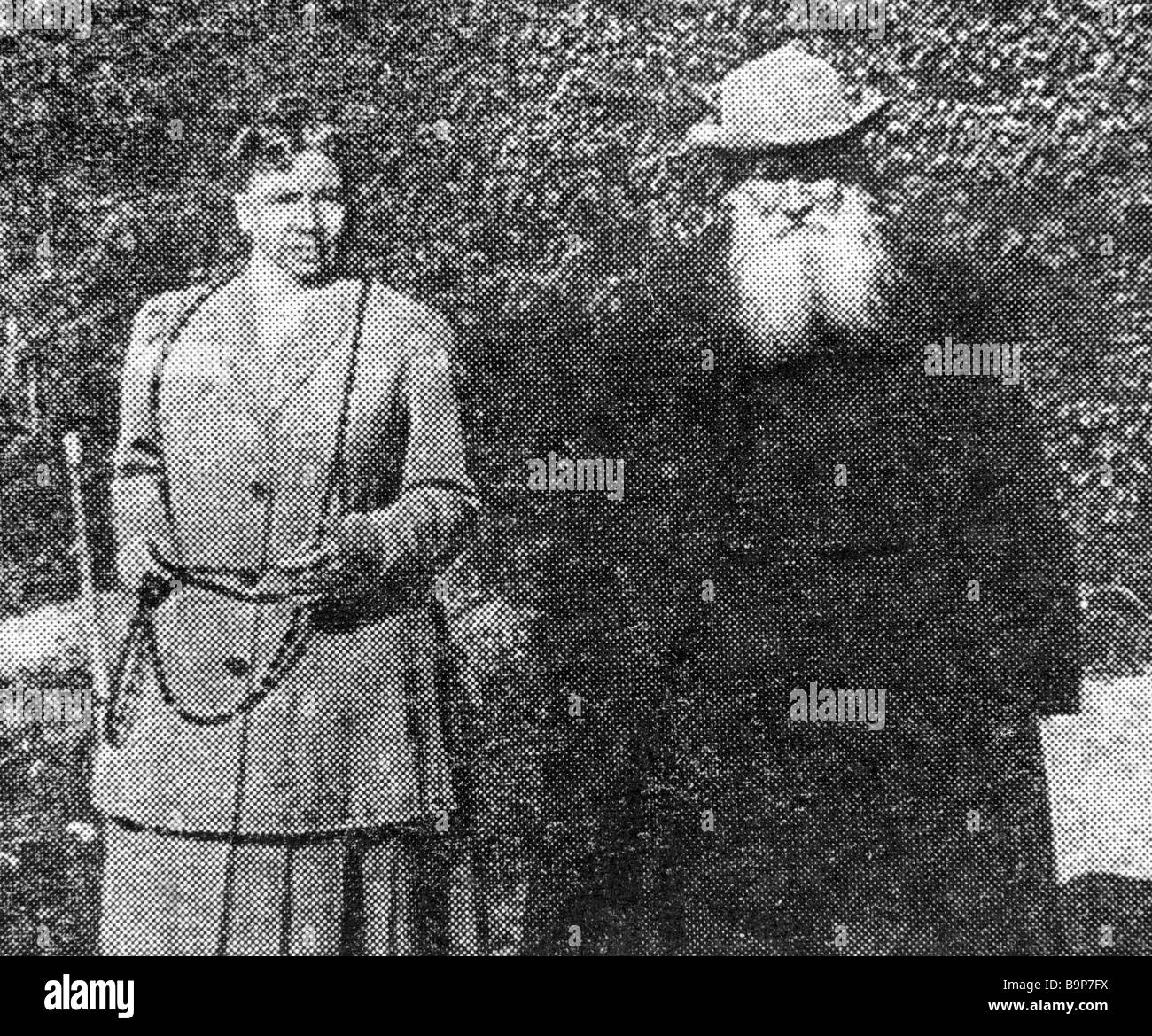 Leo Tolstoy with his wife Sofia Stock Photo - Alamy