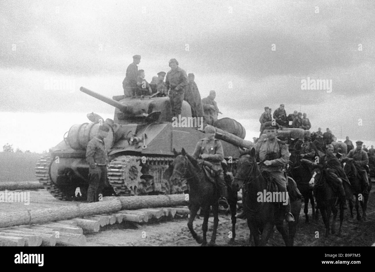 South Western front cavalry detachment and tank unit on land leased ...
