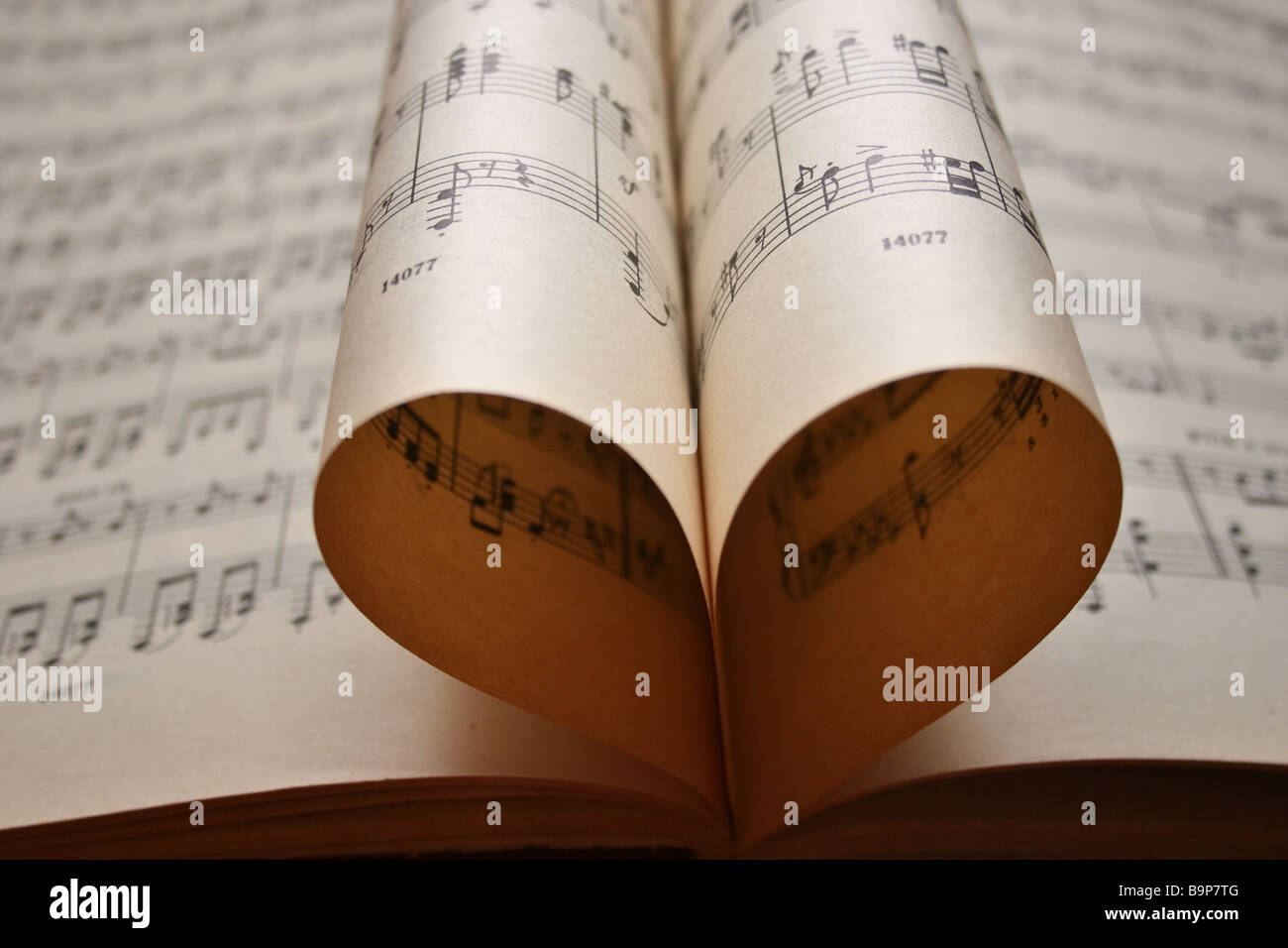 heart music notes Stock Photo - Alamy