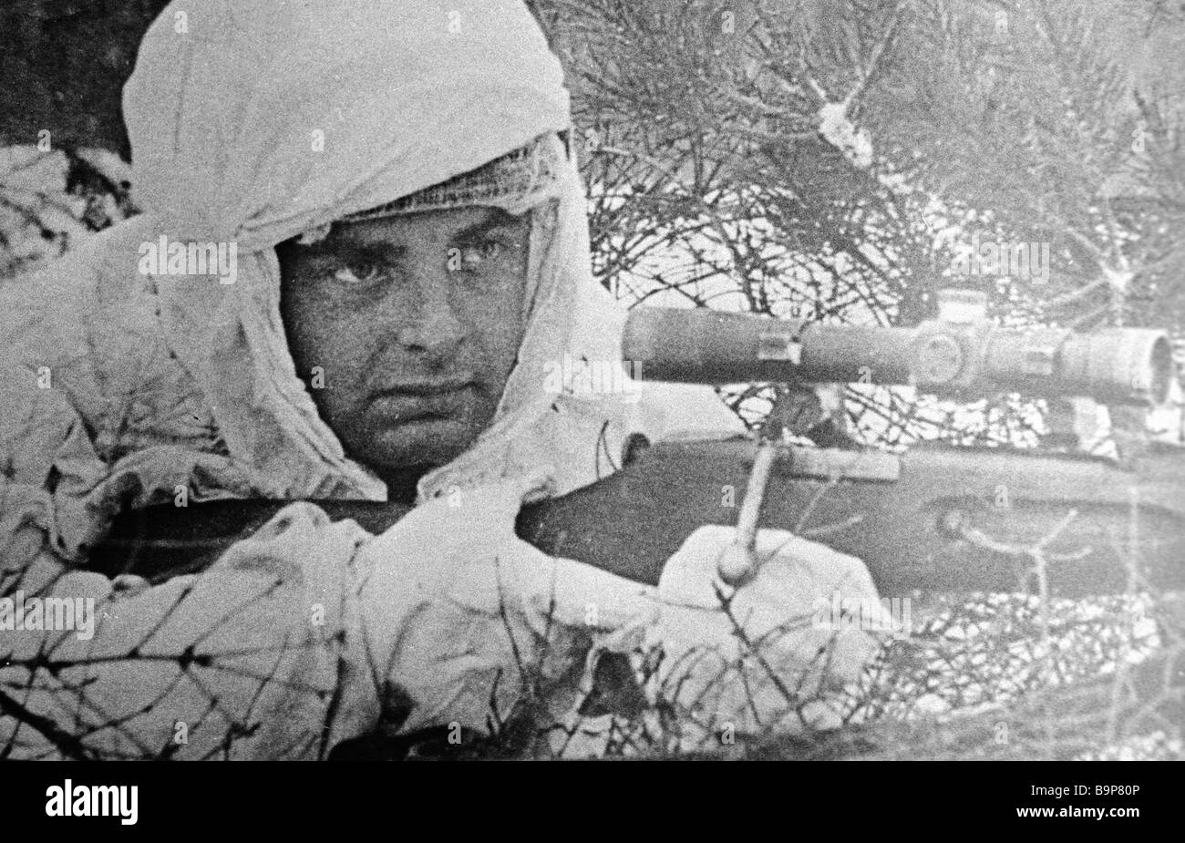 Sniper Fyodor Dyachenko Stock Photo - Alamy