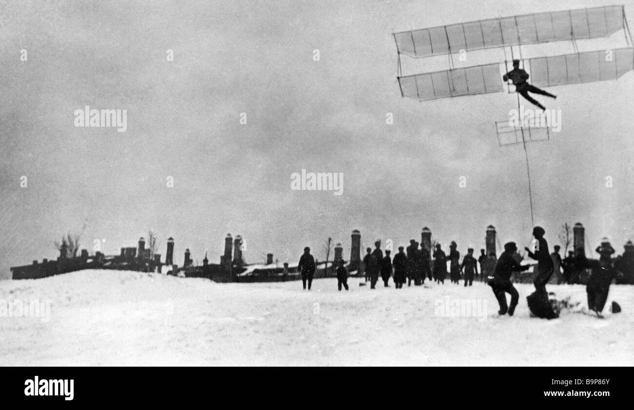 The first glider by Andrei Tupolev on which the future famous aircraft ...