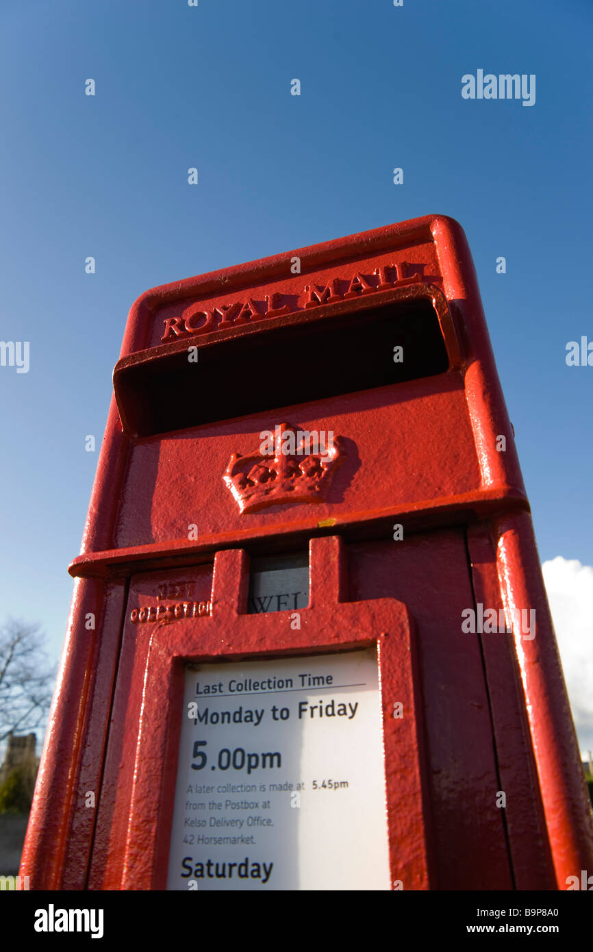 Red British post box Stock Photo - Alamy
