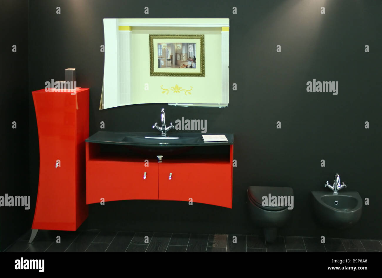 Red black architectural design hi-res stock photography and images - Alamy