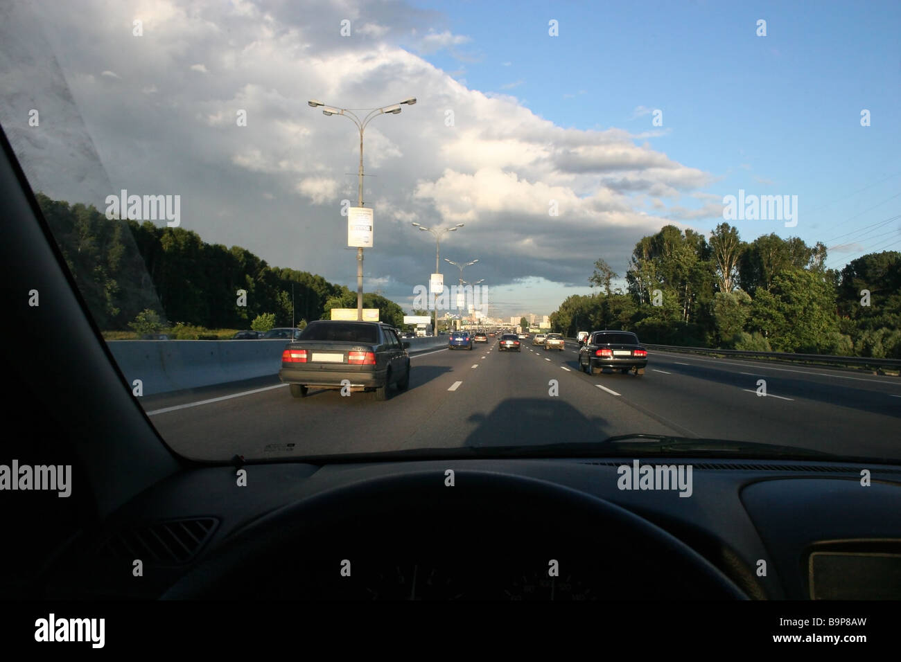 car on way Stock Photo - Alamy