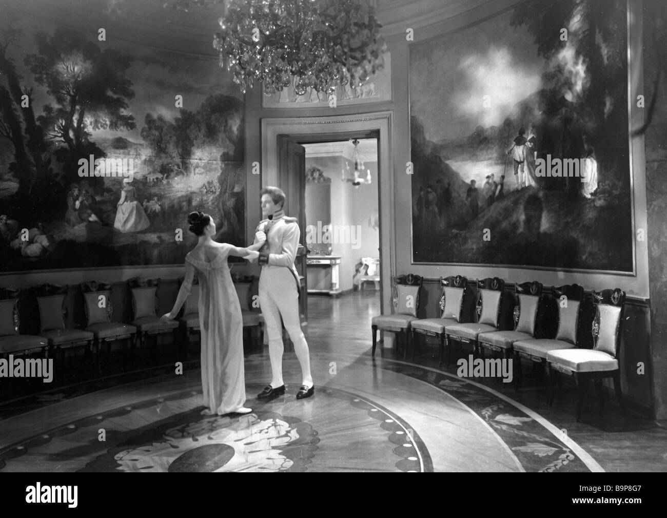 Lyudmila Savelyeva left as Natasha Rostova and Vasily Lanovoi right as ...