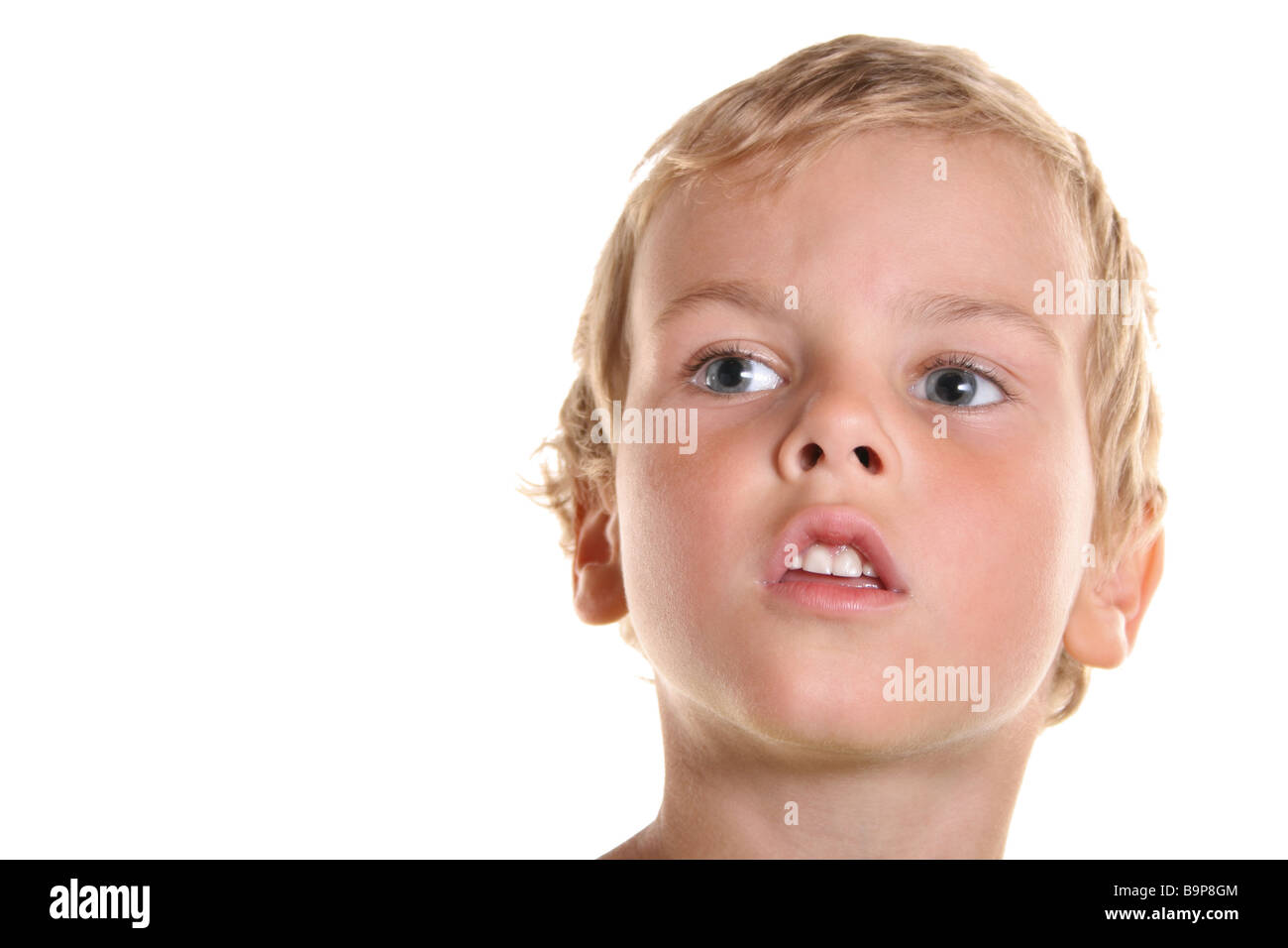 face boy child isolated Stock Photo - Alamy