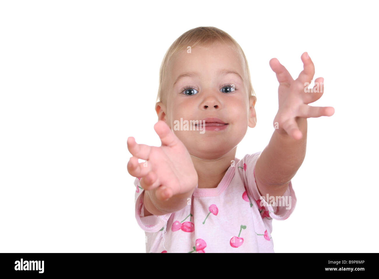 baby with hands to you Stock Photo - Alamy
