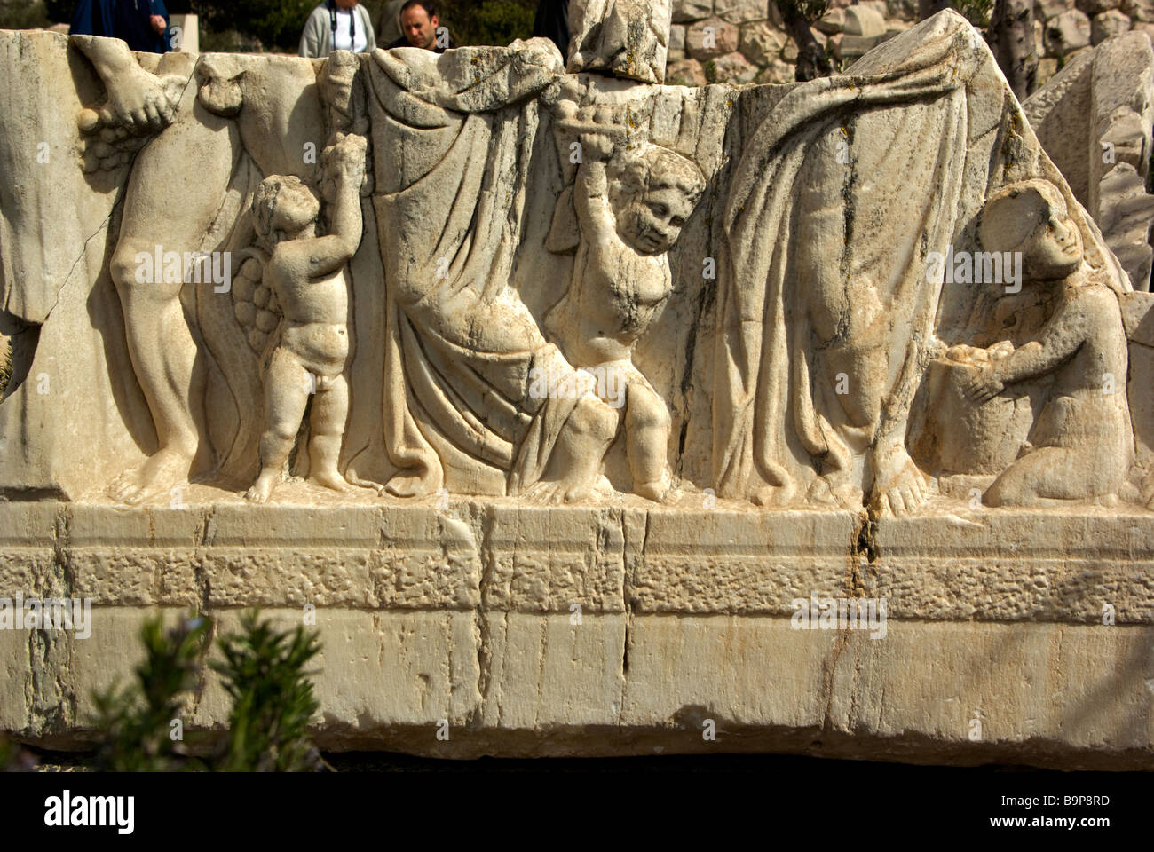 Remains of marble sculpture on grounds of Israel National Museum Stock ...