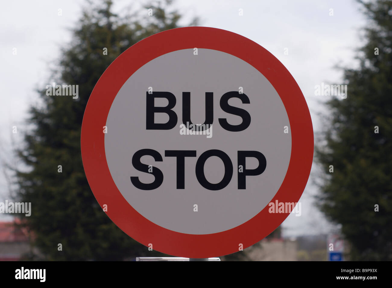 Bus Stop Sign Stock Photo - Alamy
