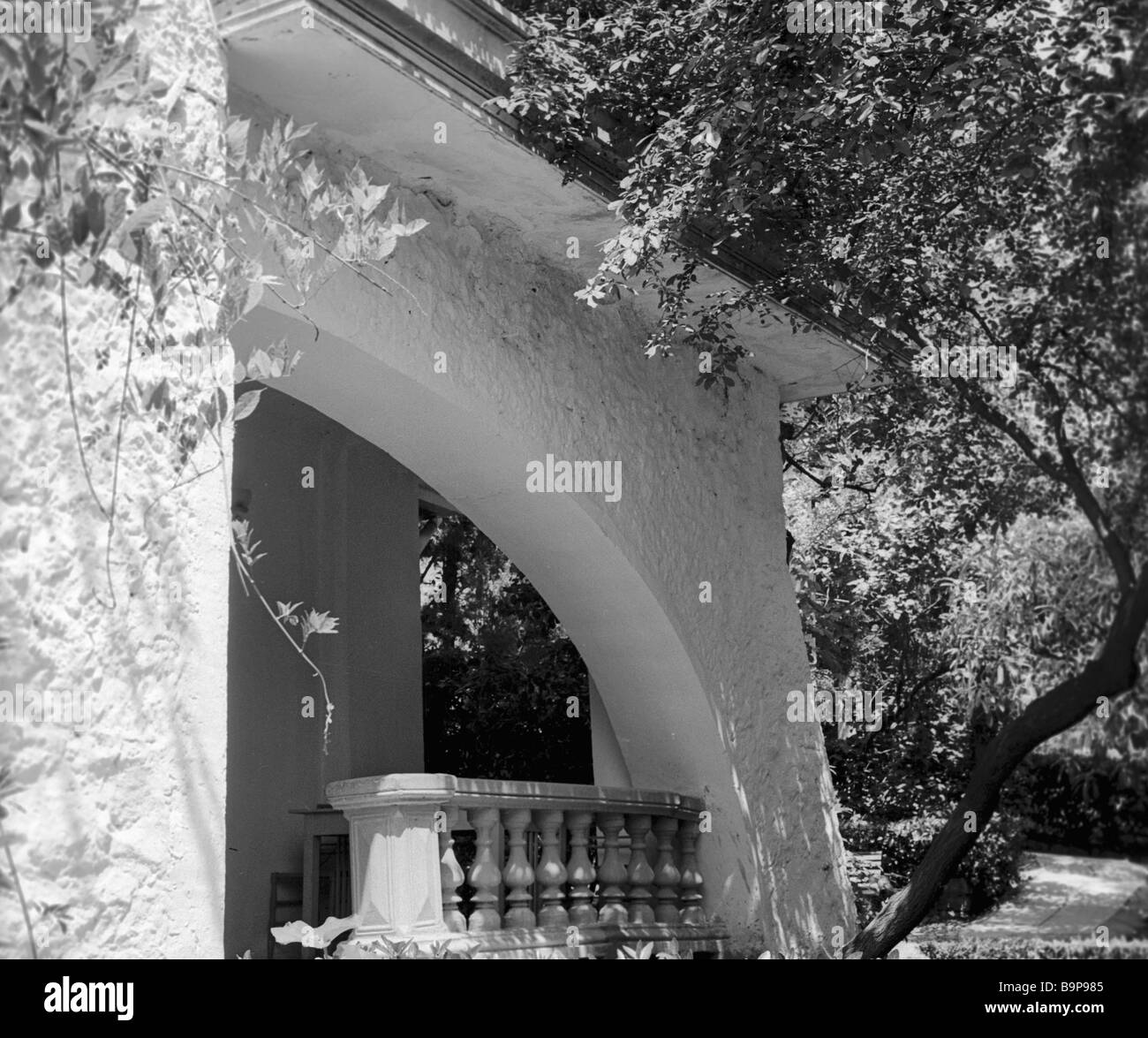 A terrace in Anton Chekhov s house in Yalta Stock Photo - Alamy
