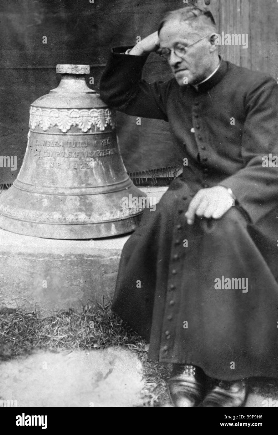 A Polish village priest who helped guerillas during World War II Stock ...