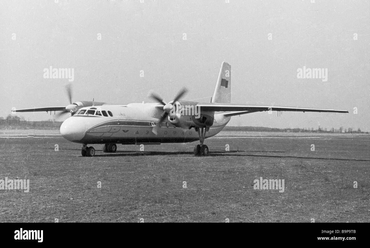 An AN 24 jet Stock Photo - Alamy