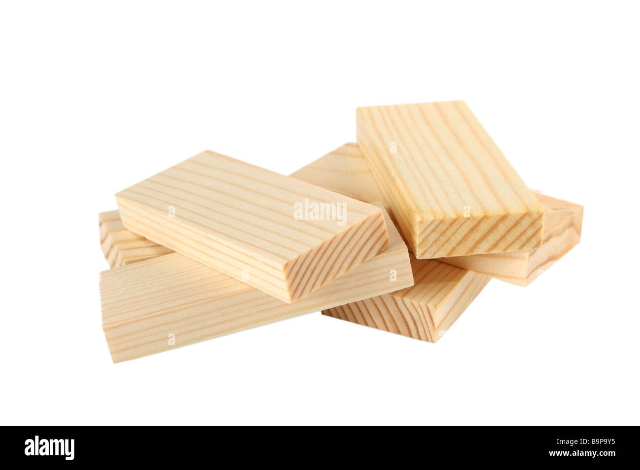 many wood bricks Stock Photo - Alamy