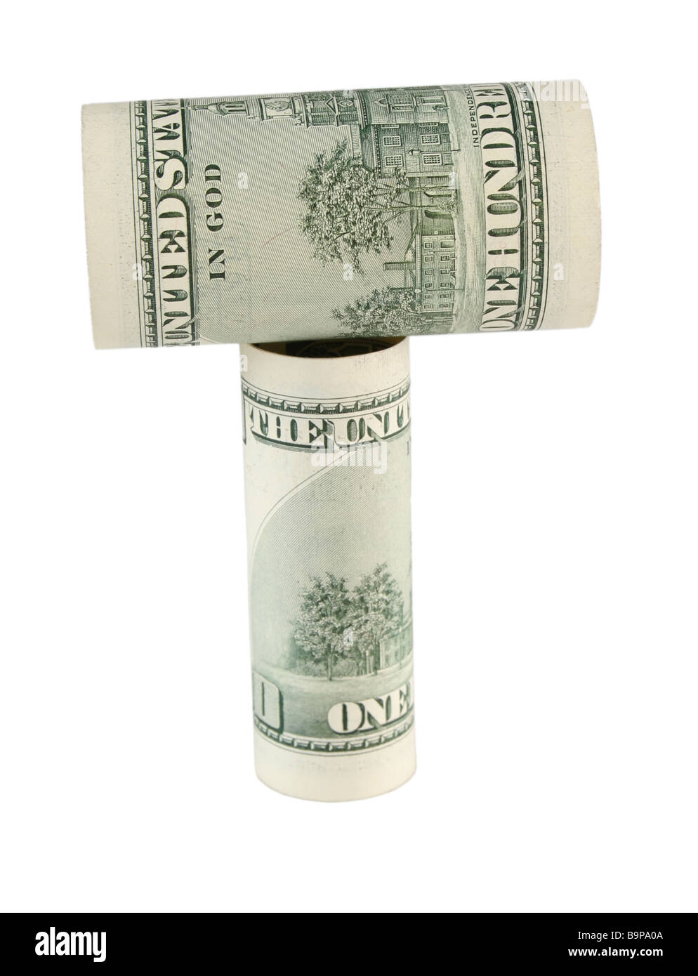 dollar hammer of low Stock Photo - Alamy