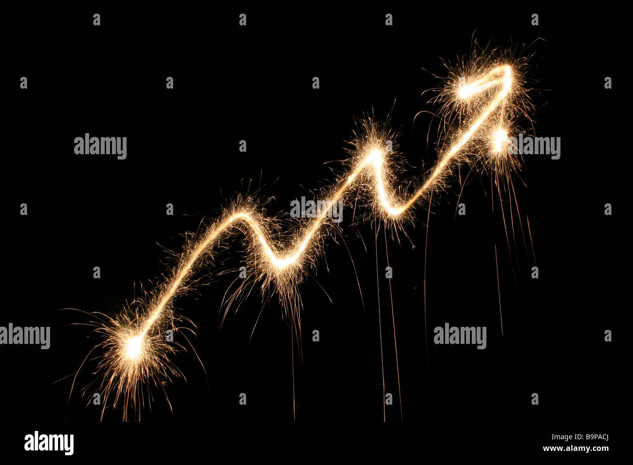 Gold arrow graphs hi-res stock photography and images - Alamy