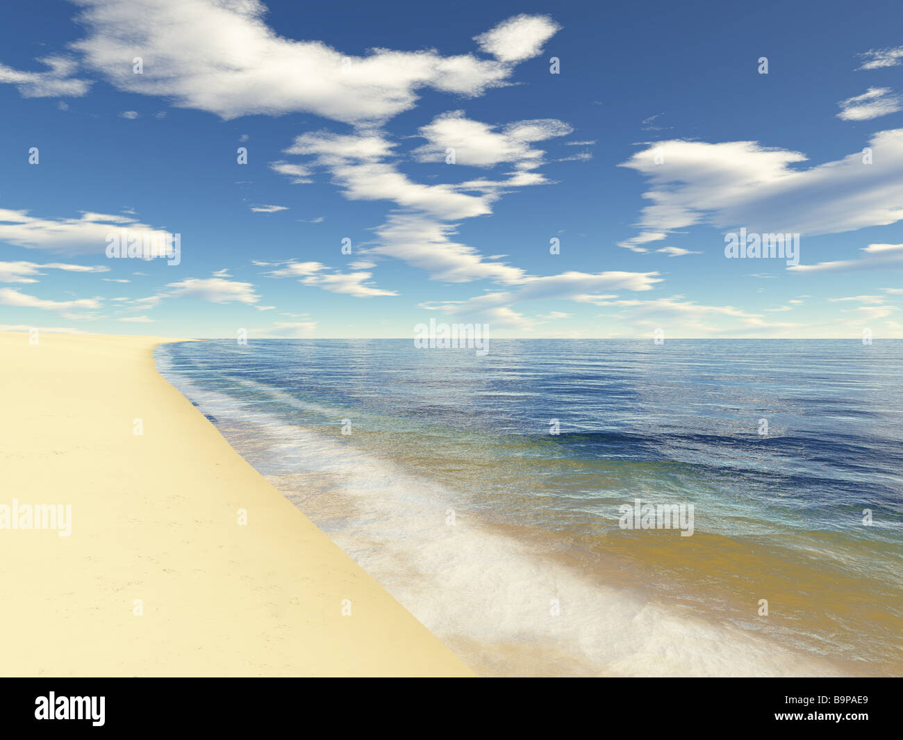 endless beach 2 Stock Photo - Alamy