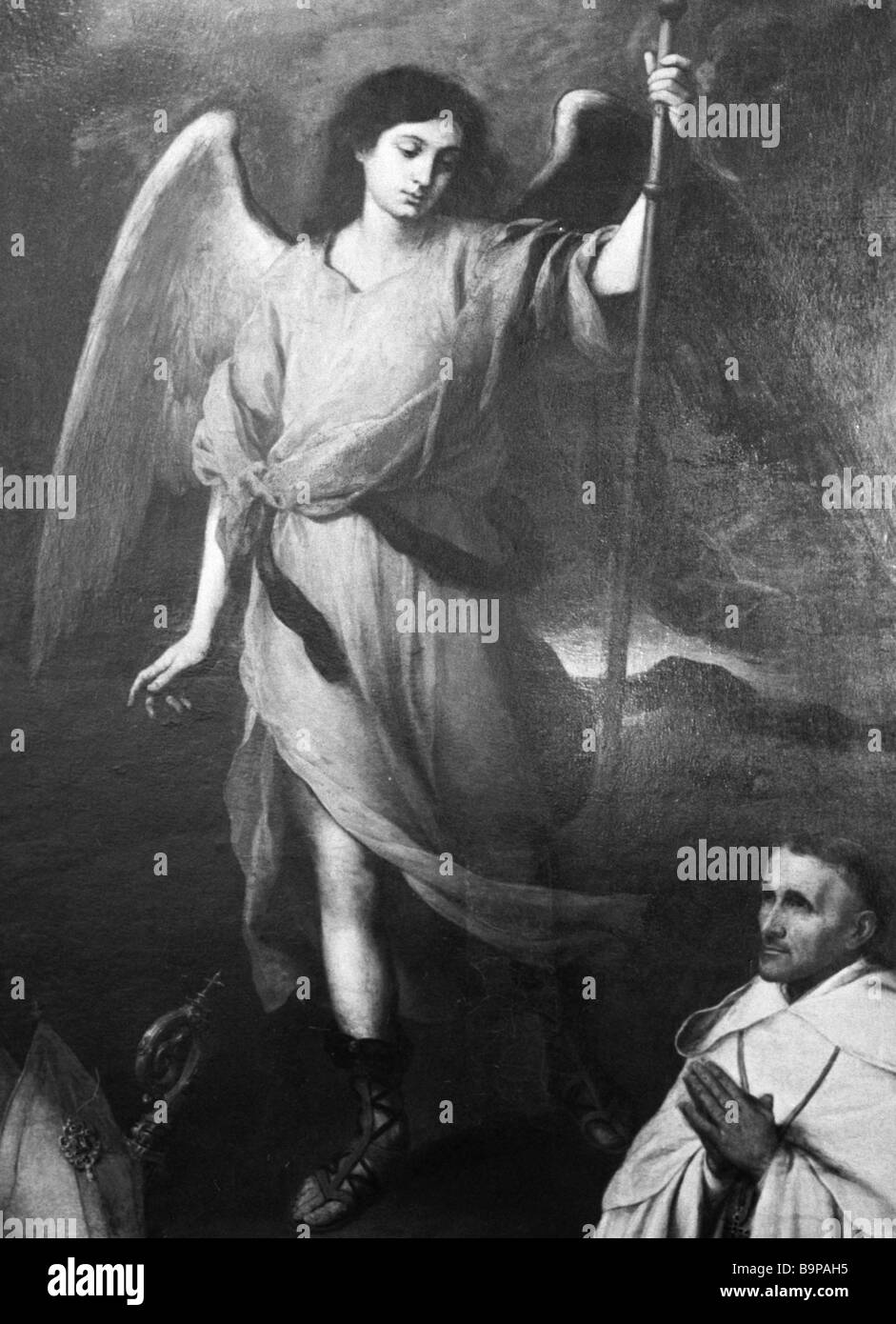 Reproduction of painting Archangel Raphael With Bishop Damante by ...