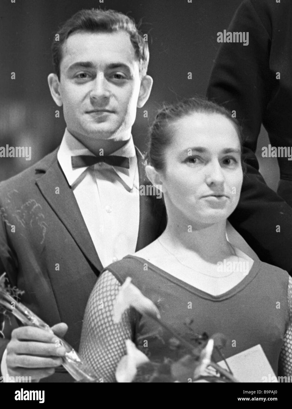 Silver medalists of the 1967 U S S R championship in pair skating ...