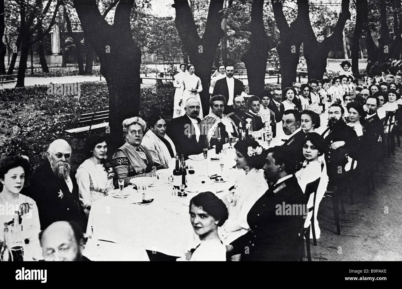 A graduation feast at Nicholas I Institute for Orphans Stock Photo - Alamy