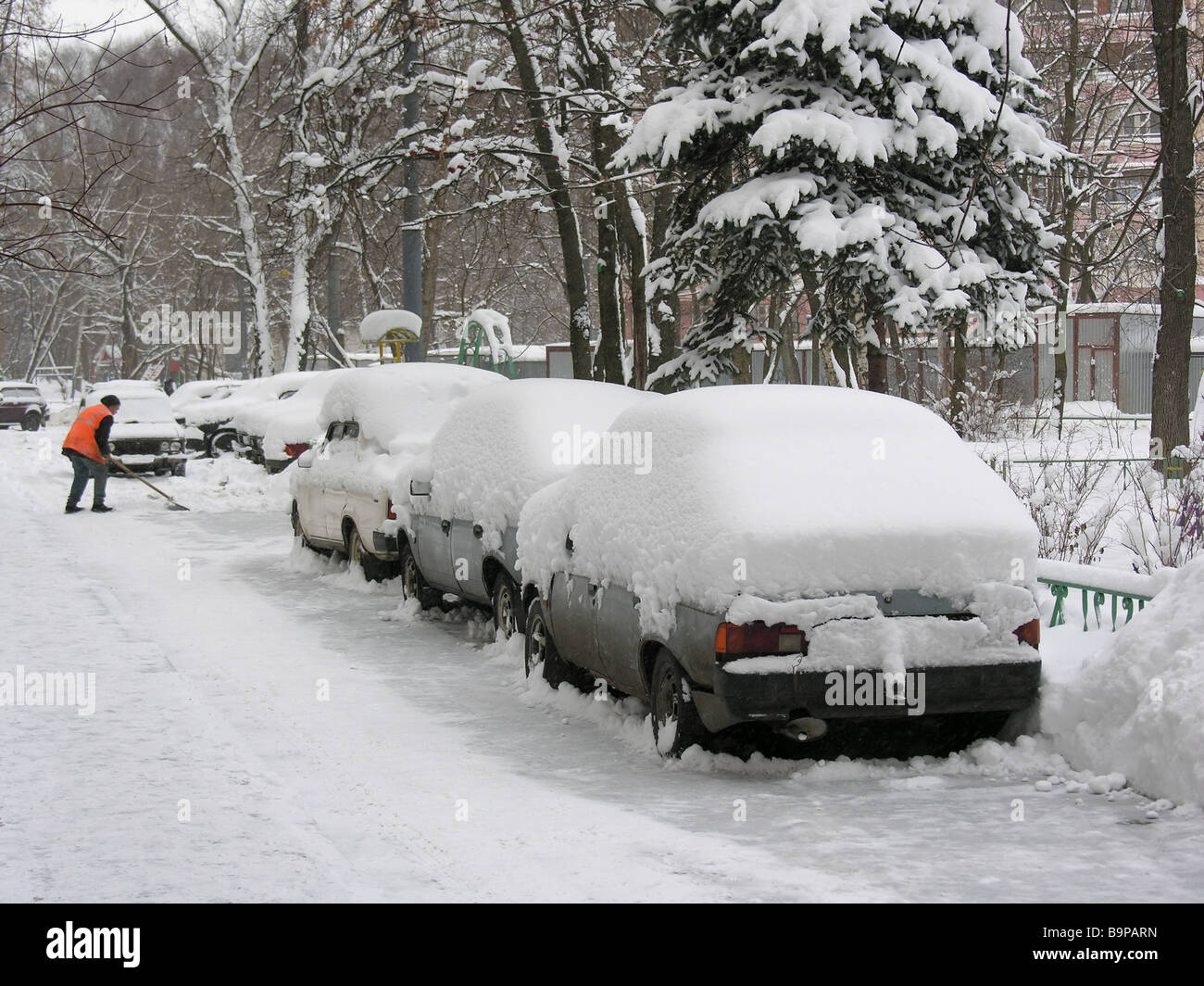 Wintery parking lot hi-res stock photography and images - Alamy