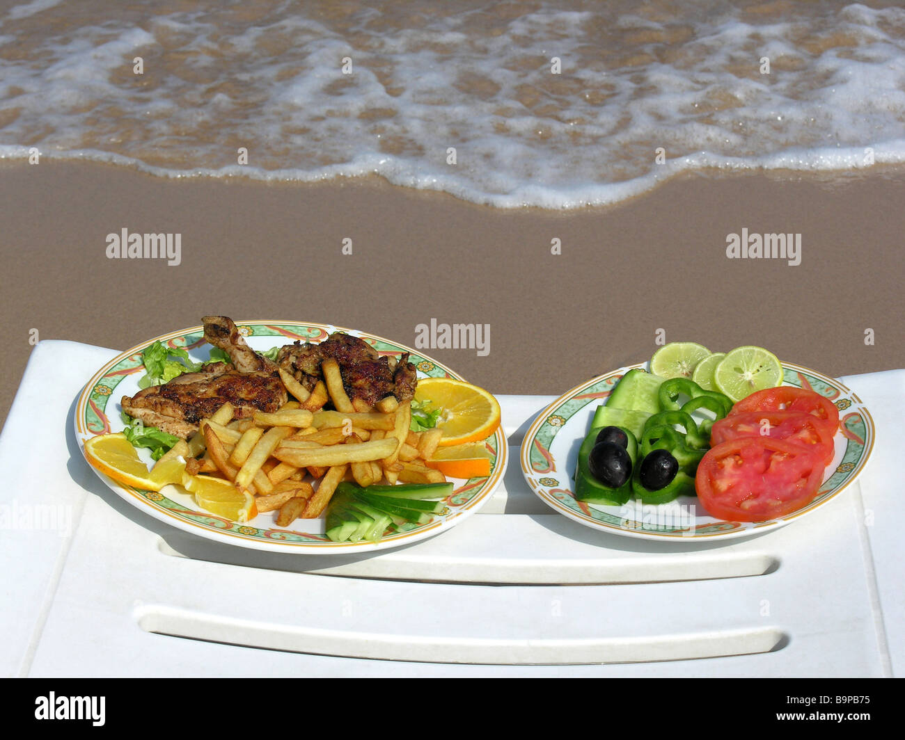 food on the beach Stock Photo - Alamy