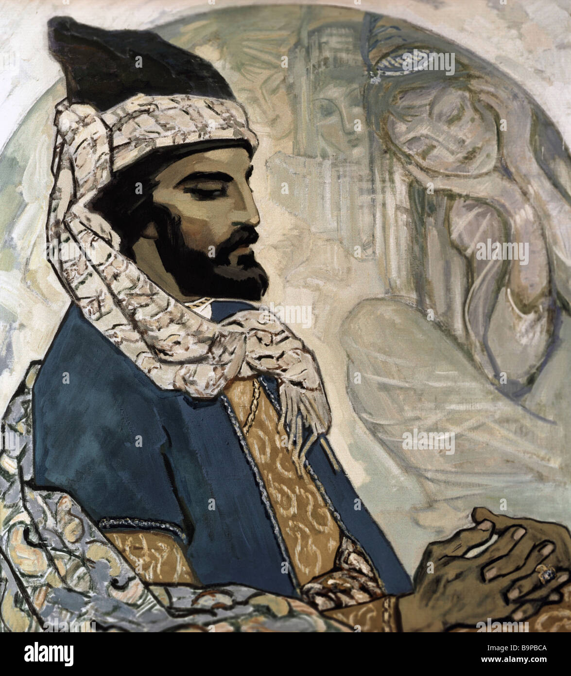 Reproduction of painting Vagif the Great Poet of the Eighteenth Century ...