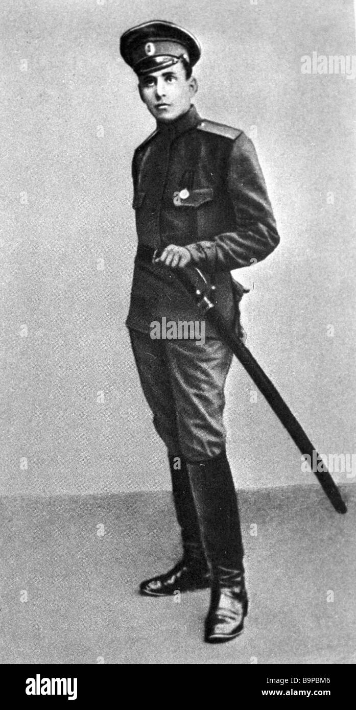 Vasily Blyukher a soldier in the tsar s army Stock Photo - Alamy
