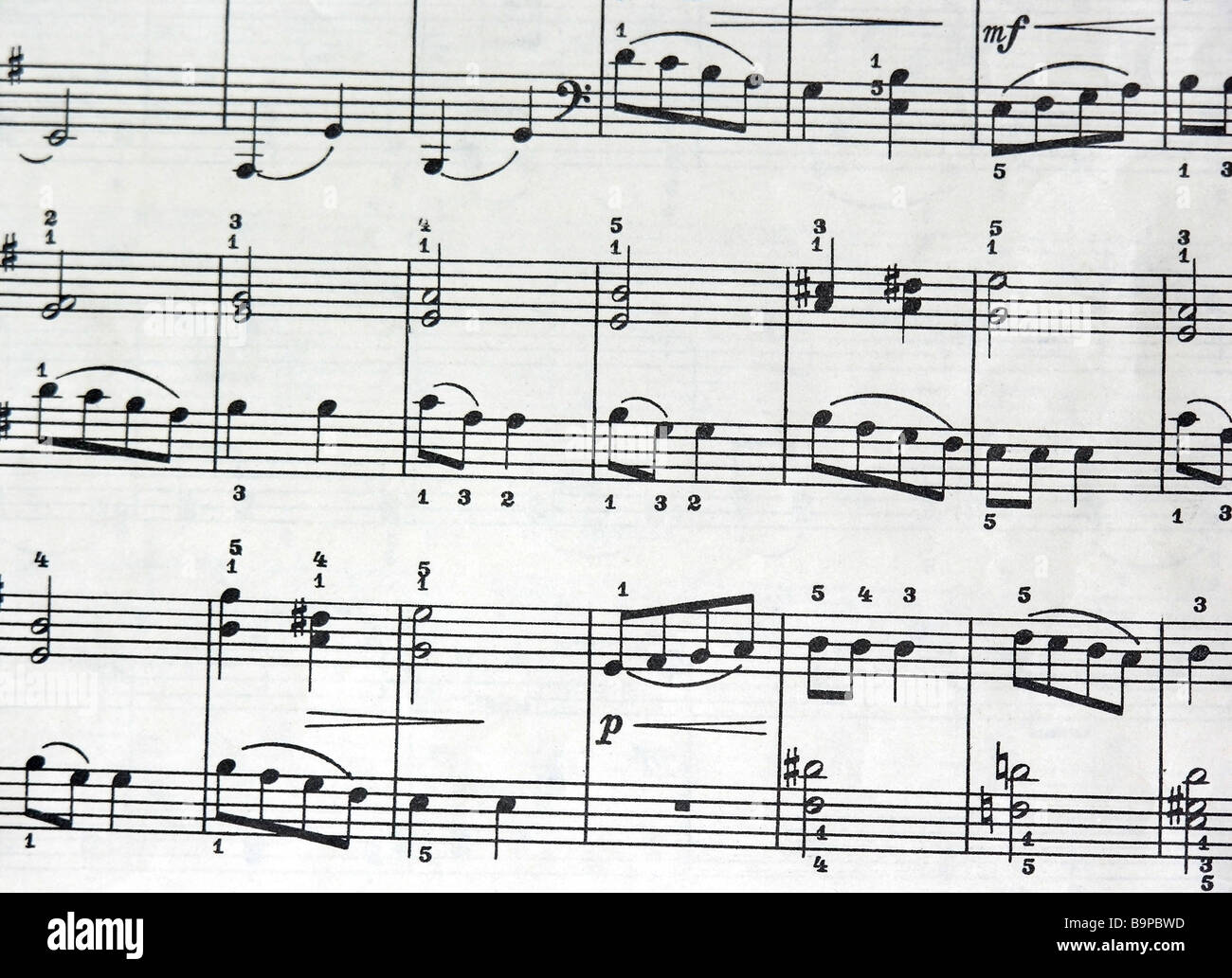 Beethoven notes hi-res stock photography and images - Alamy