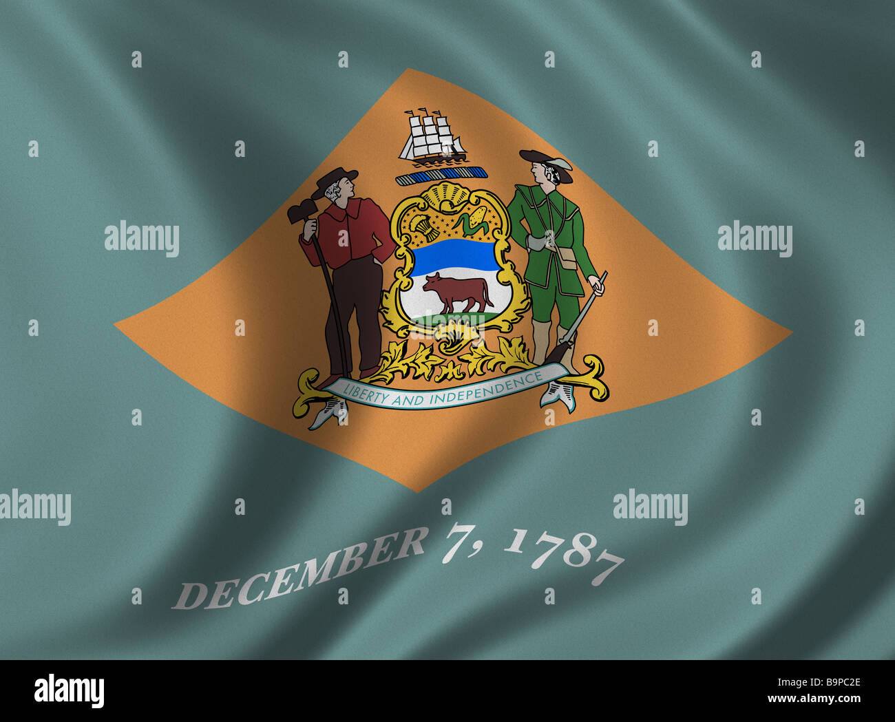 Flag of Delaware Stock Photo - Alamy
