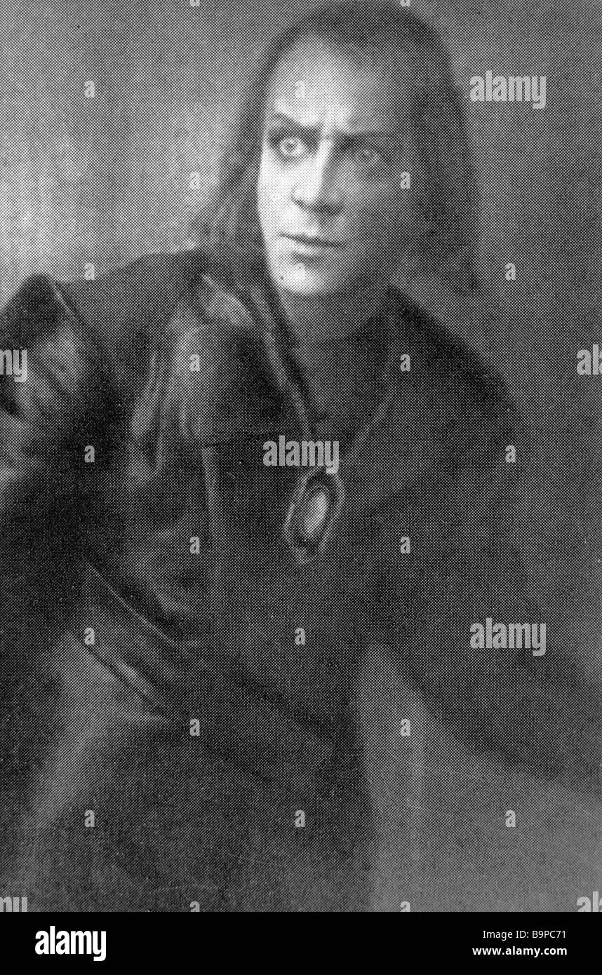 Russian actor Mikhail Chekhov 1891 1955 in a scene from the play Hamlet ...