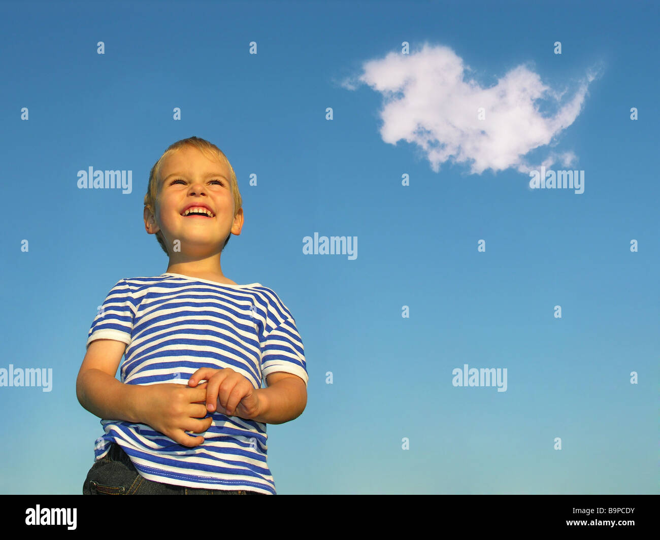 child with cloud Stock Photo - Alamy