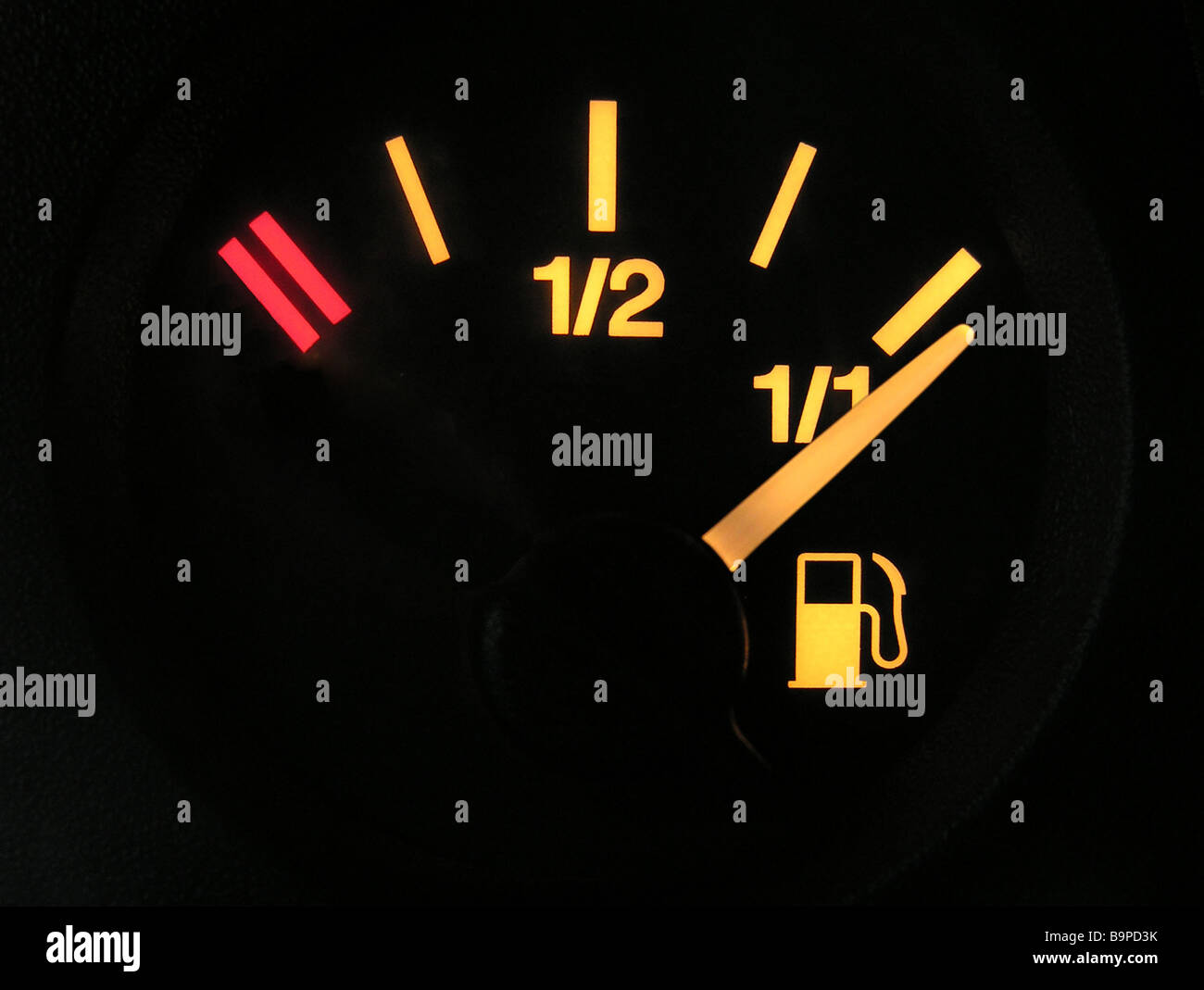 sensor of full tank of benzine Stock Photo - Alamy