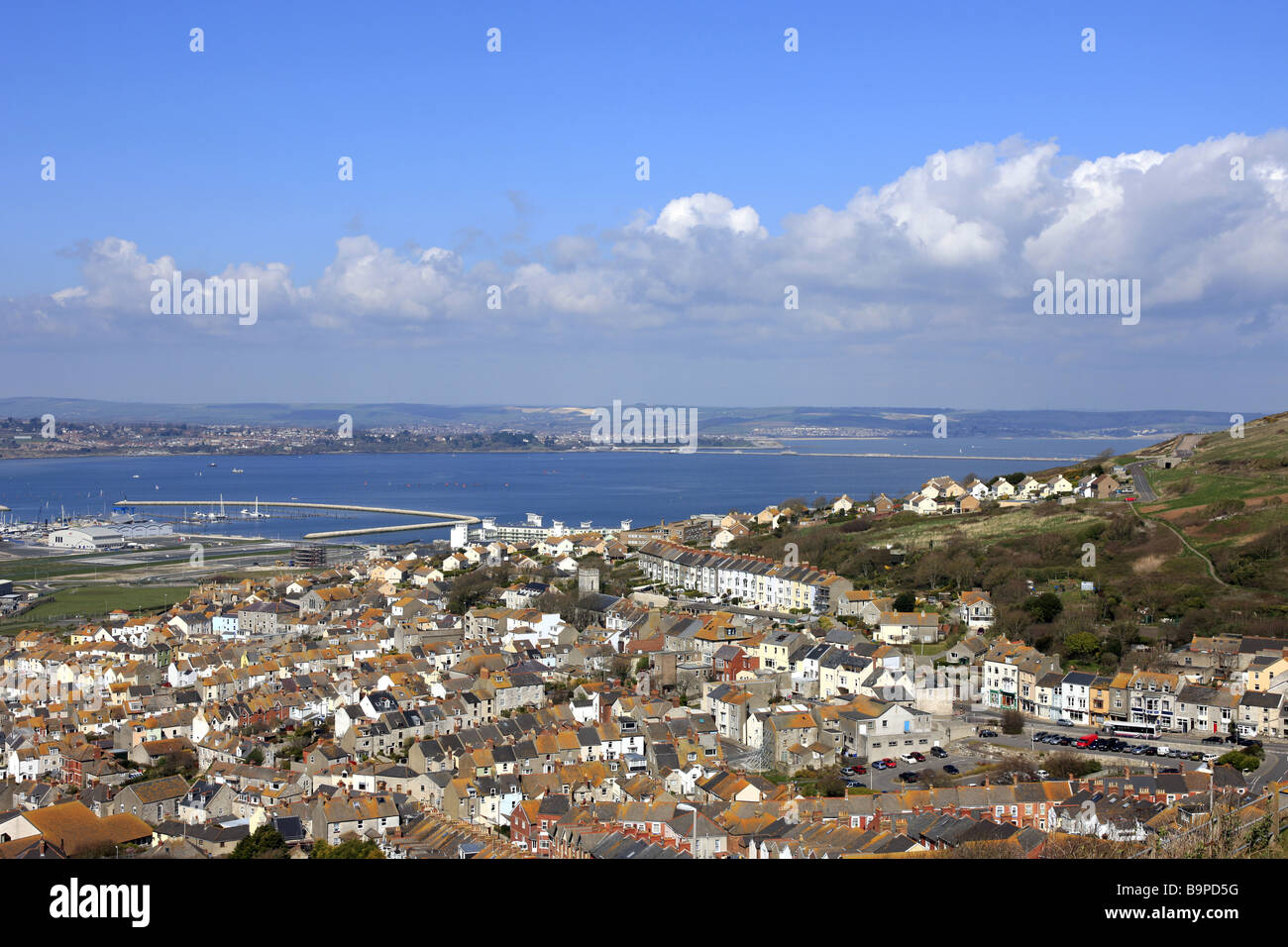 Portland harbour aerial hi-res stock photography and images - Alamy