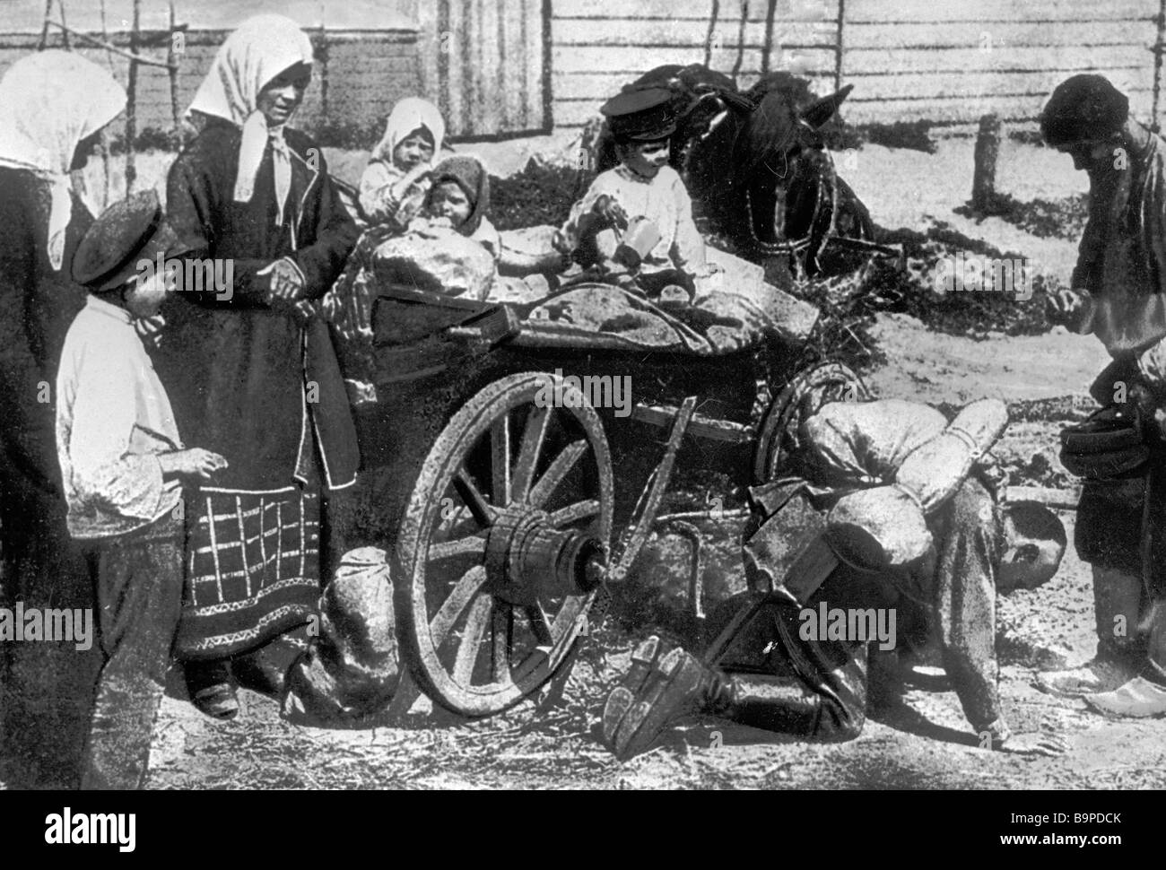 Family seeing soldier off to the war the Soviet Union s Revolution ...