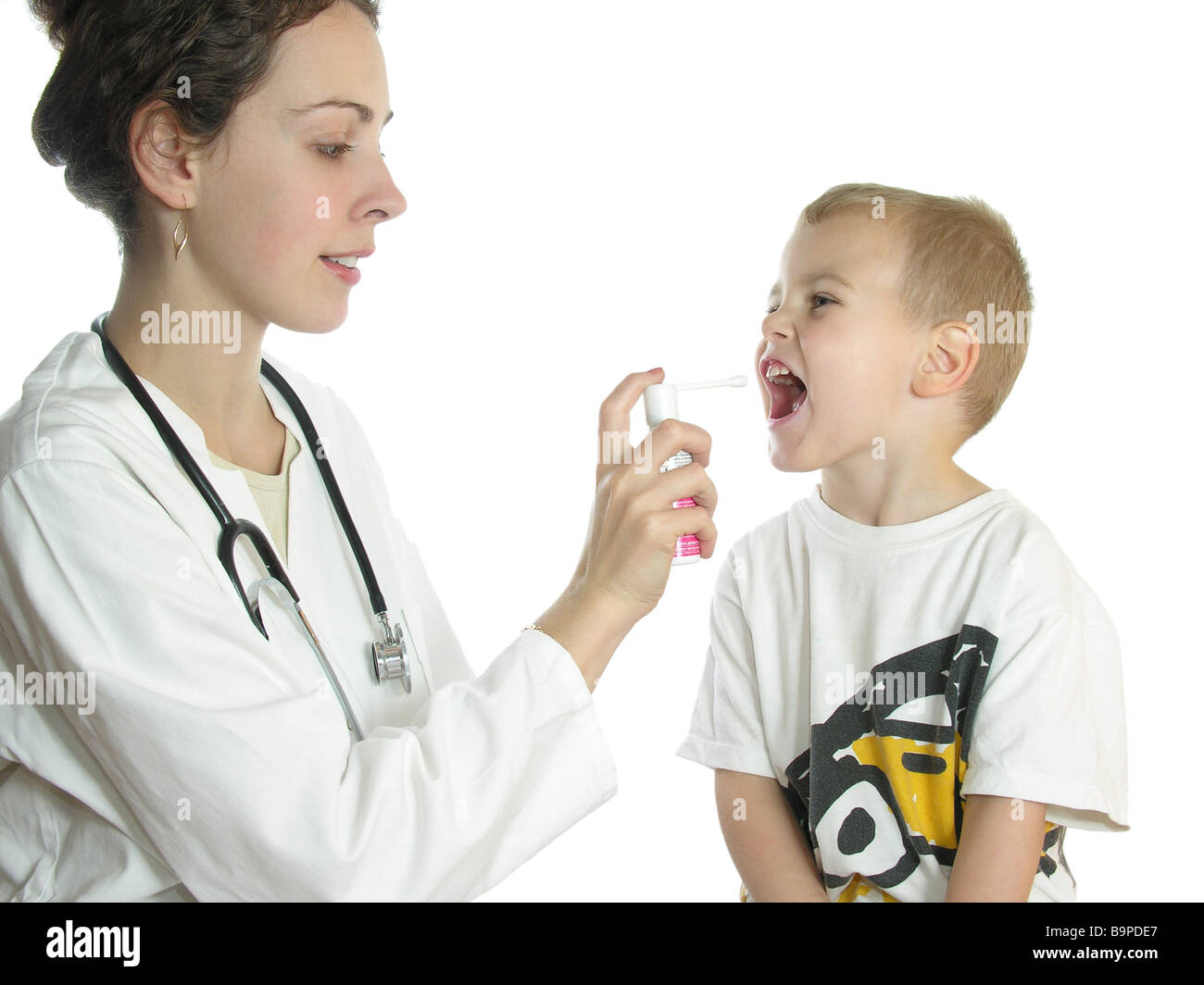 Doctor assessing patient Stock Photo - Alamy