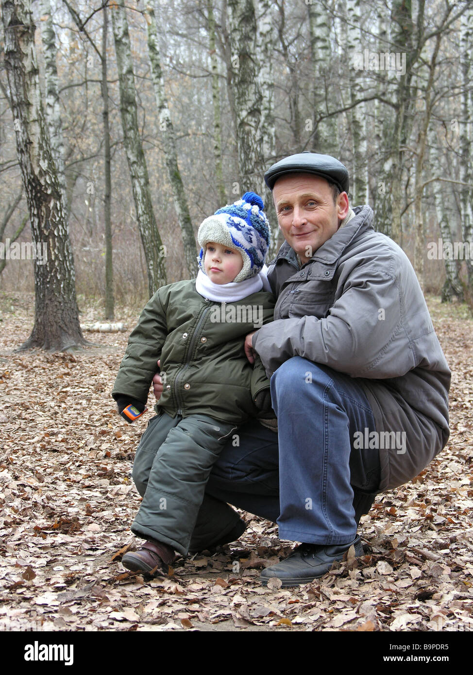 Grandson grandfather family meeting hi-res stock photography and images ...