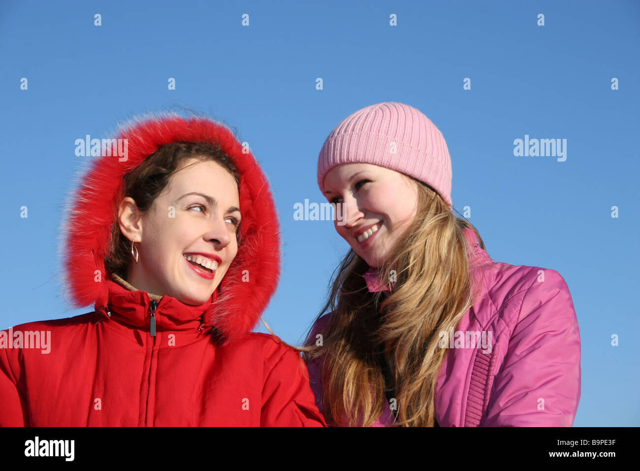 best friends . winter Stock Photo - Alamy